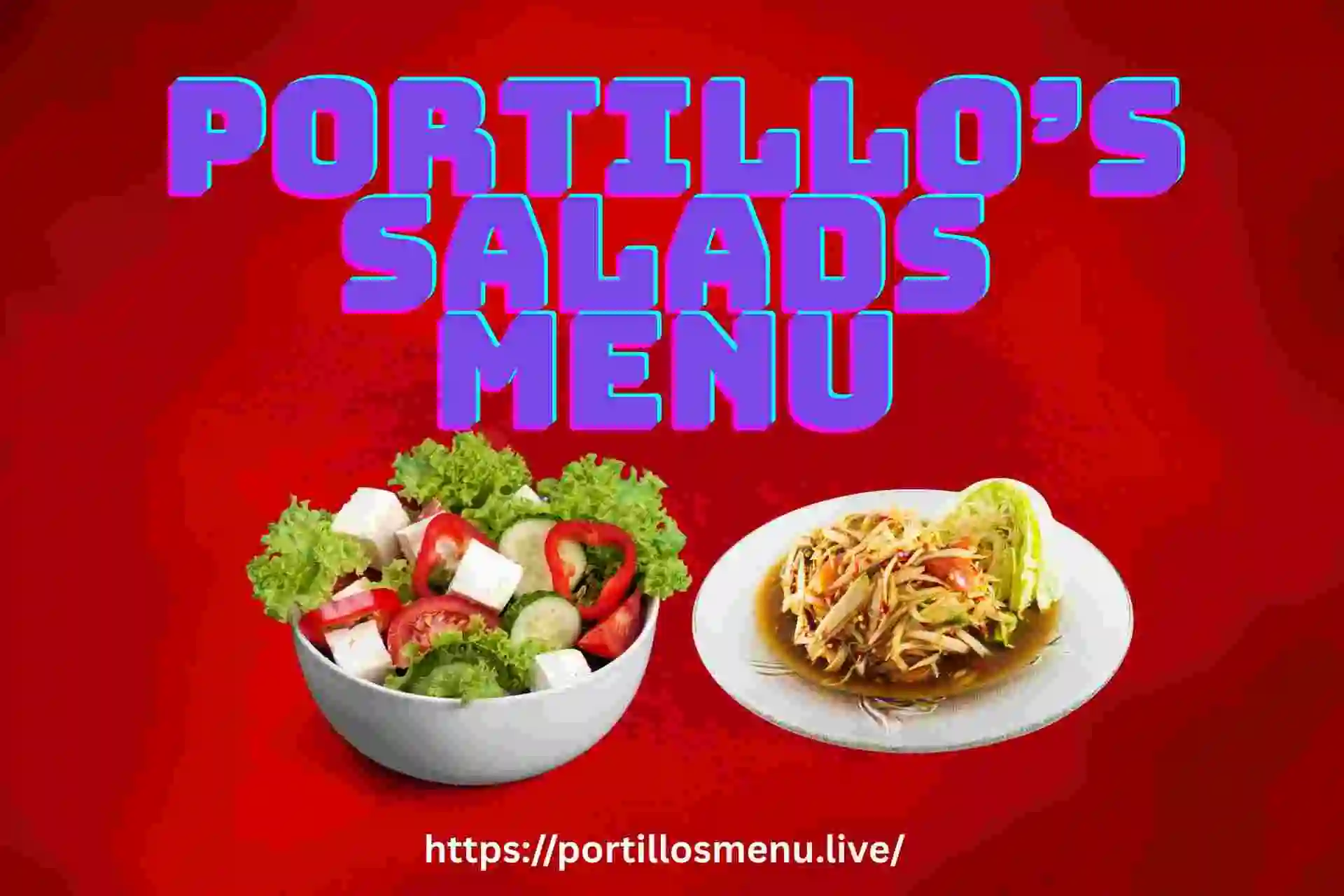 Latest Portillo’s Salads Menu Price, Nutrition & Allergen
